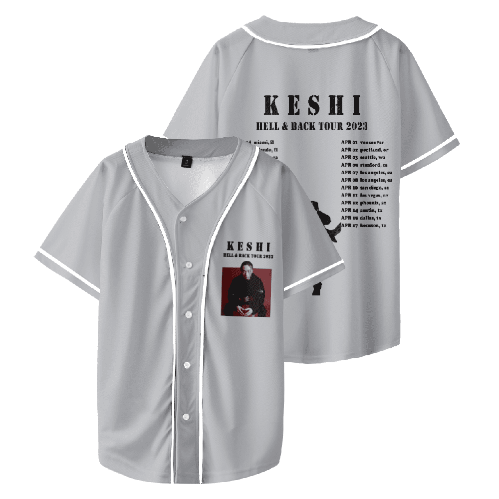 Keshi 3D Baseball Uniform Singer Harajuku Streetwear Women Man Fashion ...