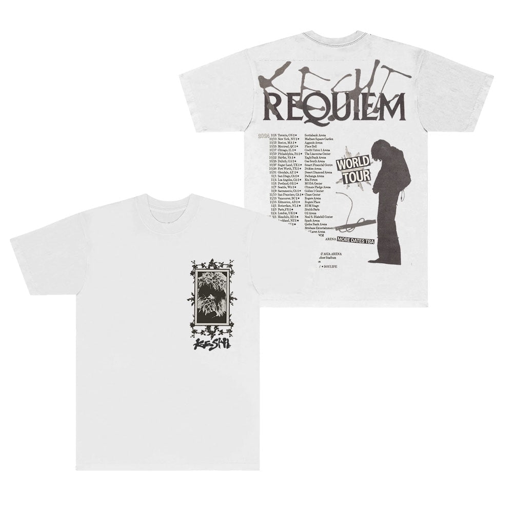 Keshi Requiem World Tour Merch New Logo Crewneck Short Sleeve T ...