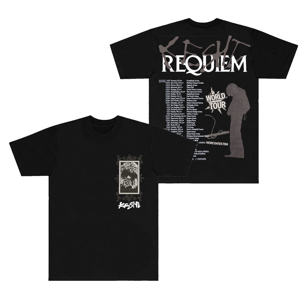 Keshi Requiem World Tour Merch New Logo Crewneck Short Sleeve T ...
