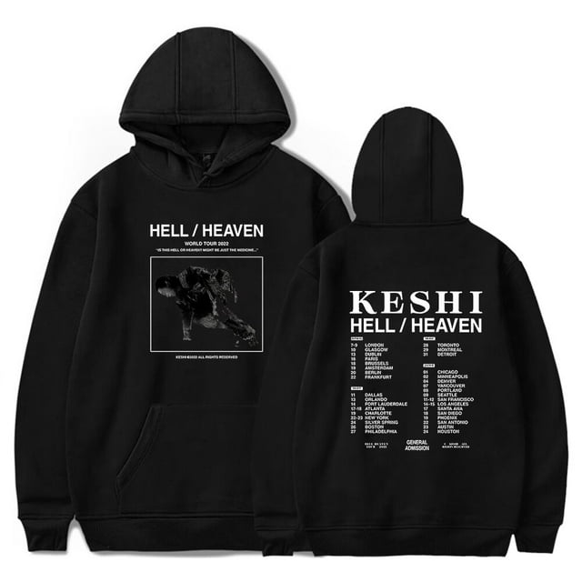 Keshi The Hell/Heaven Tour Merch Hoodie Pullover Black World Tour ...
