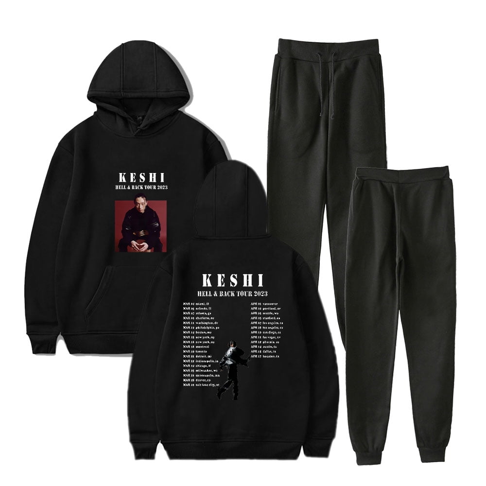 Keshi The HellHeaven Tour Merch Hoodie Suit HipHop Style 2 Pieces Sets ...