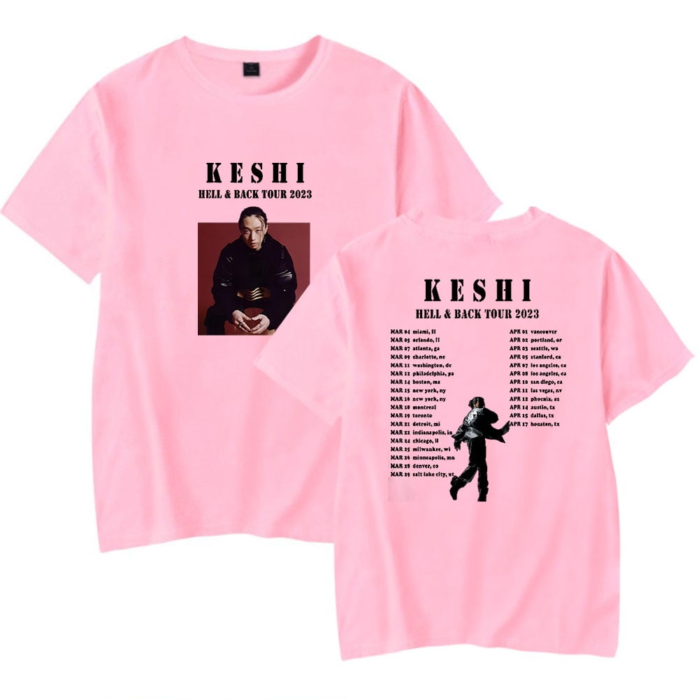 Keshi The HellHeaven Tour Merch Tee Shirt HipHop Style Short Sleeved - Walmart.com
