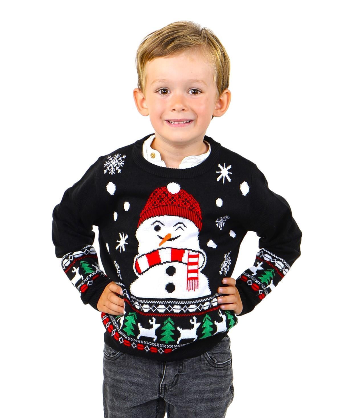 Kesis Kids Christmas Sweater, Children's Acrylic Holiday Pullover for ...
