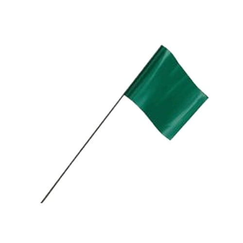Keson Green Marking Flags Sewer Lines (100 per Bundle) 21" Stake 2.5" x 3.5" Flag - Walmart.com