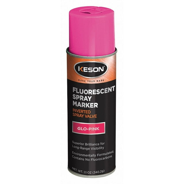 Keson Inverted Marking Paint,20 oz,Glo-Pink SP20GP - Walmart.com