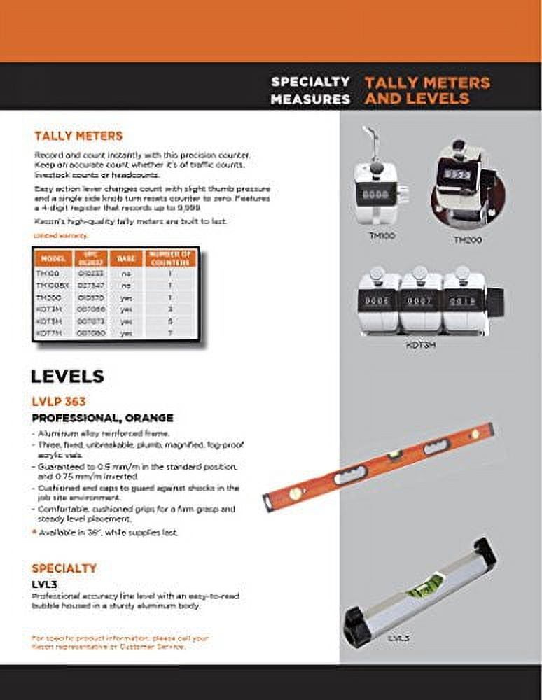 Keson KDT3M Multi-Counter Tally Meter, 3 Piece - Walmart.com