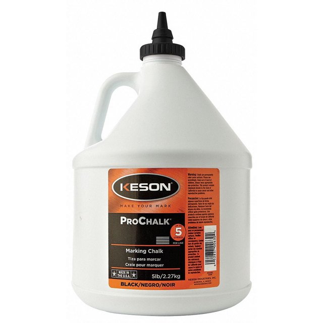 Keson Marking Chalk Refill,Black,5 Lb 105BLACK - Walmart.com