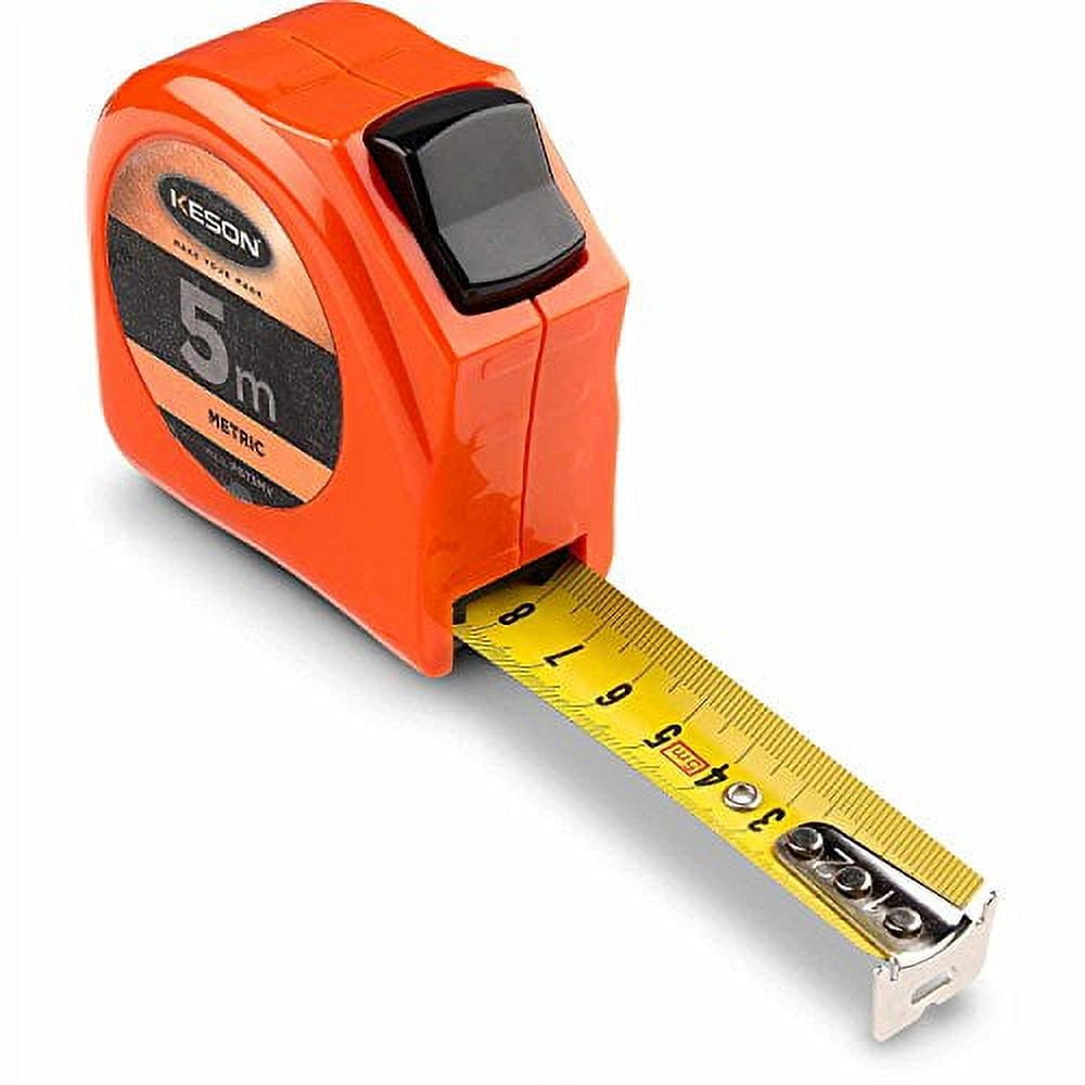 Keson PGT5MV Short Tape Measure with Nylon Coated Steel Blade and ...