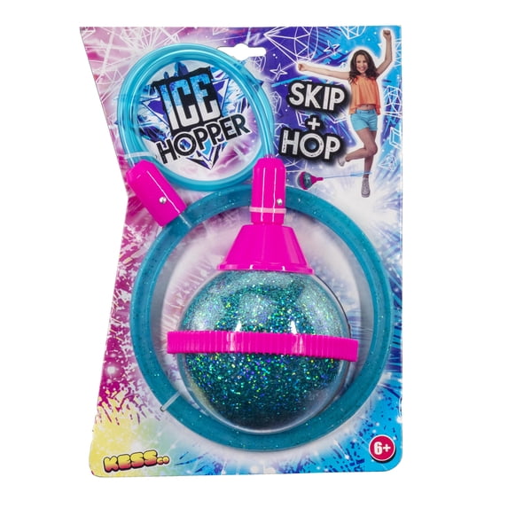 Kess Ice Hopper – Glitter Ankle Skip Ball Spin and Jump Toy for Ages 6 ...