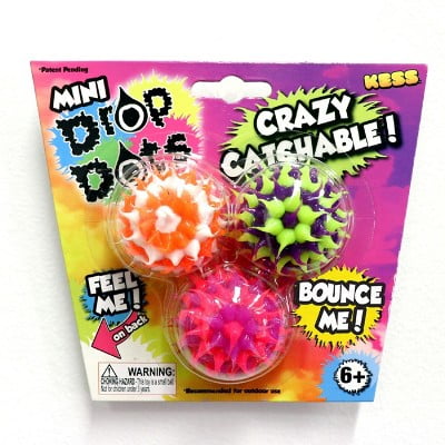 Kess Mini Bouncy Drop Dots Balls - 3pk - Walmart.com