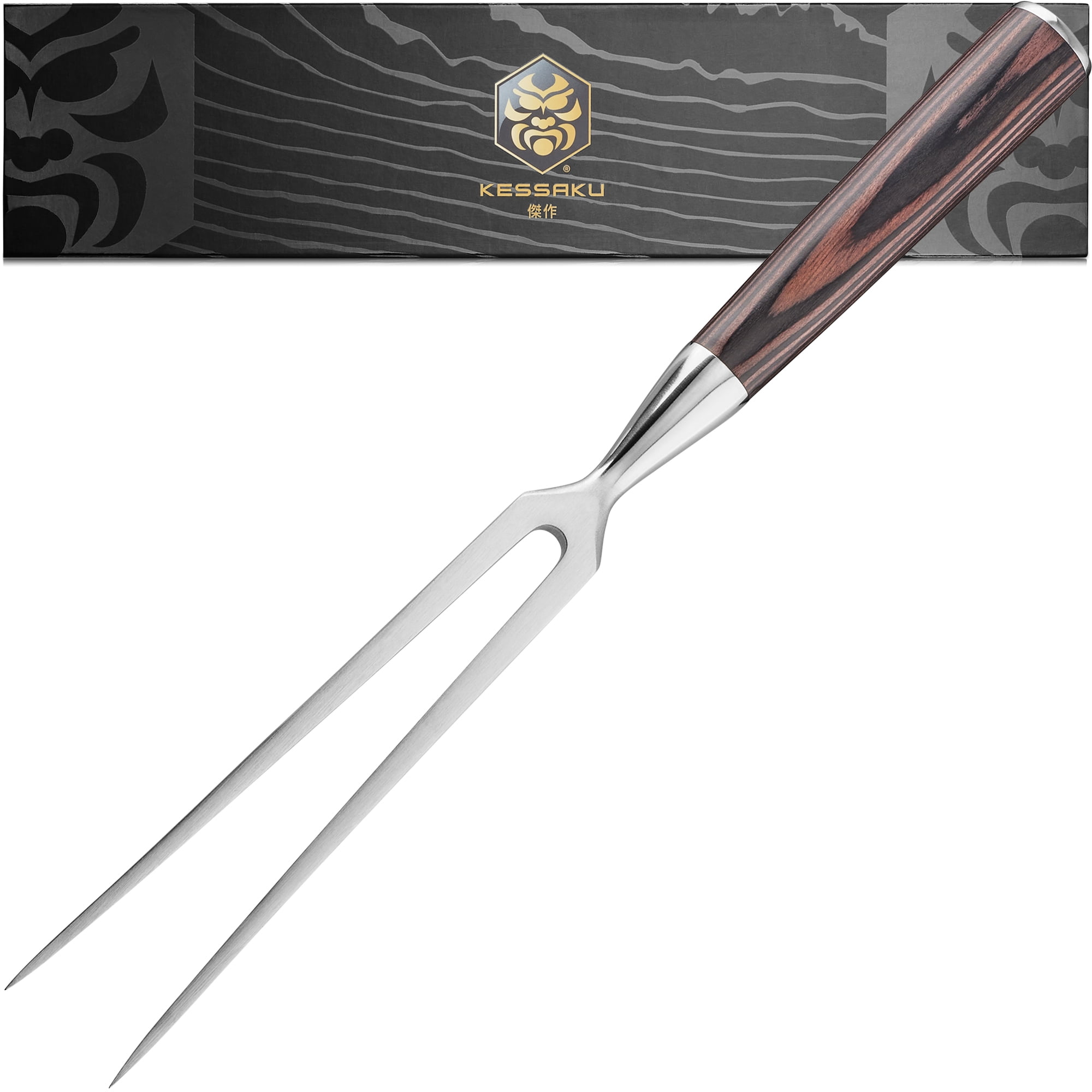 Kessaku Meat Fork - 6 inch - Samurai Series - Dual-Prong Carving & BBQ ...