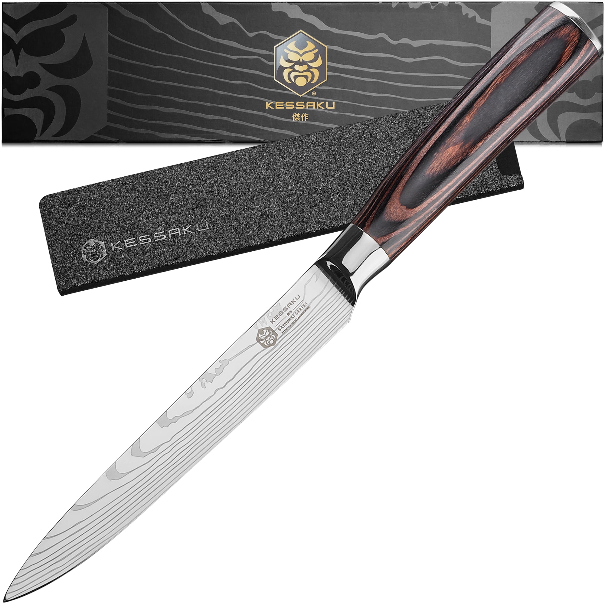 Kessaku Utility Knife - 5.5 inch - Samurai Series - Razor Sharp Kitchen ...