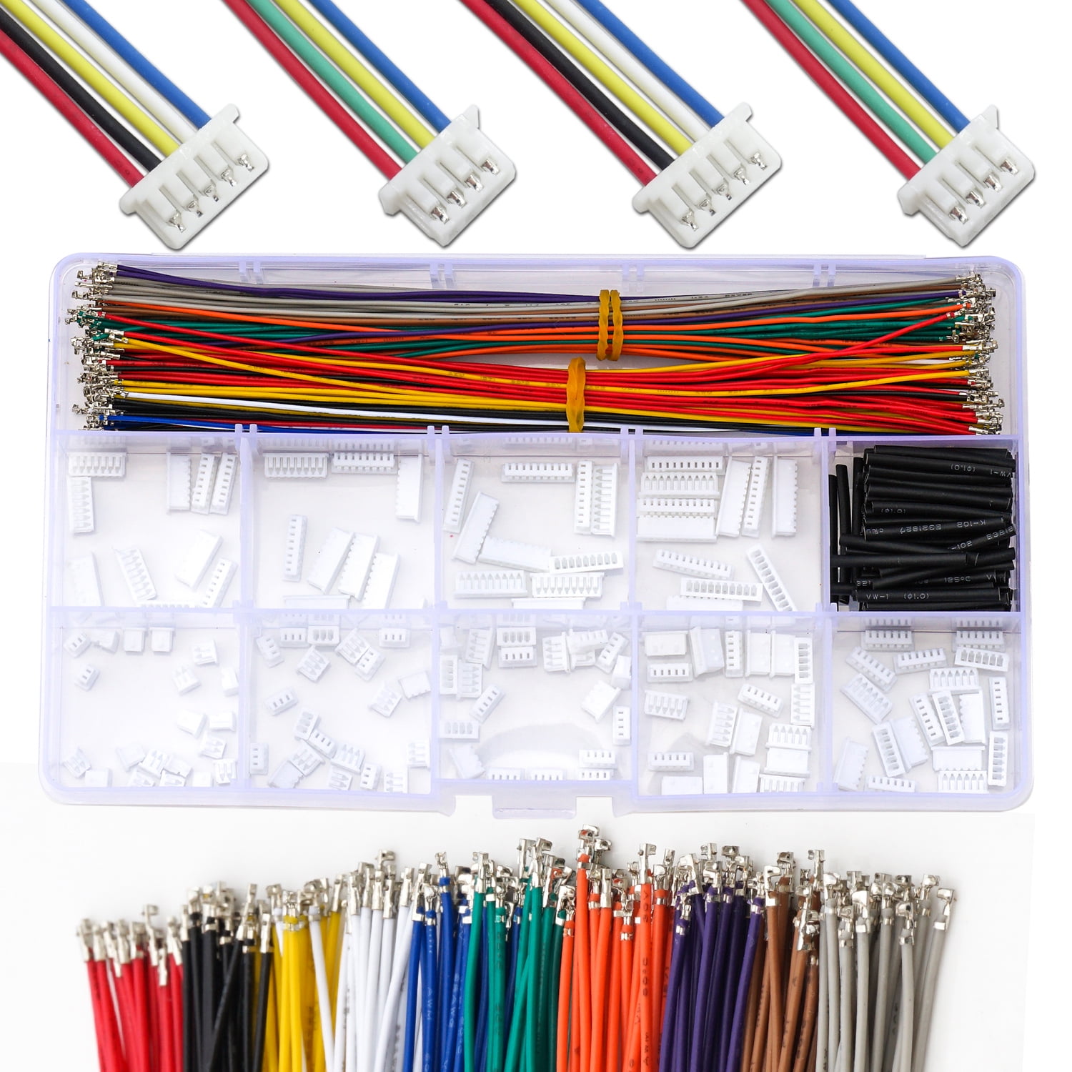 Keszoox Molex PicoBlade 1.25mm Cable Connector Kit 28AWG Premium Pre ...