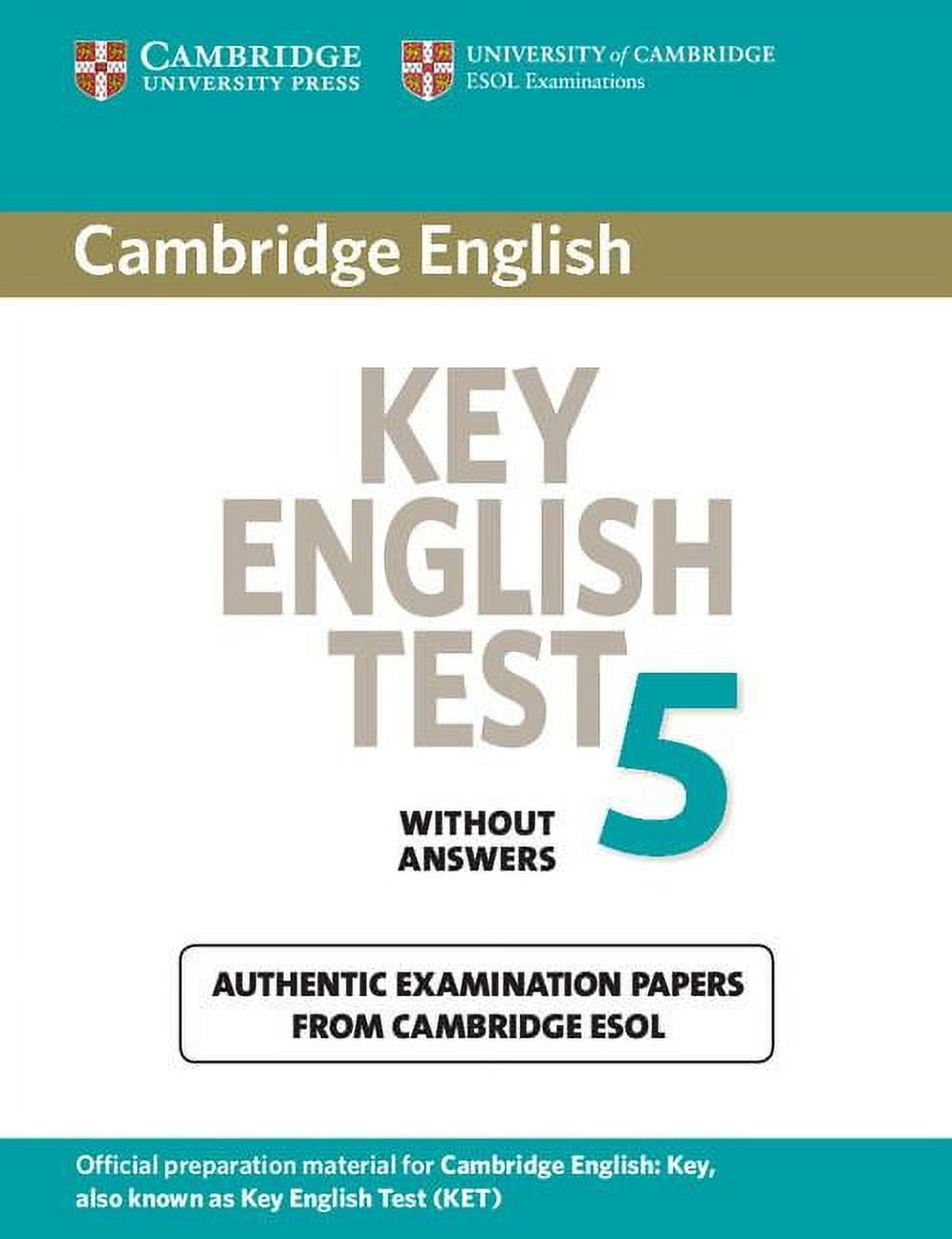 Ket Practice Tests: Cambridge Key English Test 5 Student's Book Without ...