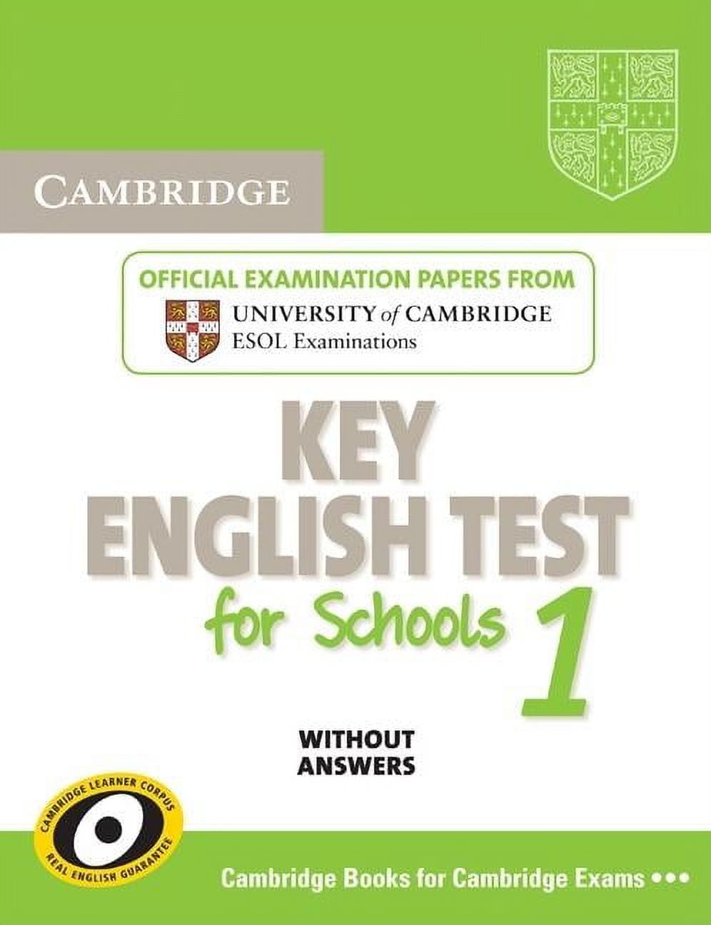 Ket Practice Tests: Cambridge Key English Test for Schools 1 Student's ...