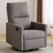Free Shipping! Modern Upholstered Rocker Nursery Chair Plush Seating ...