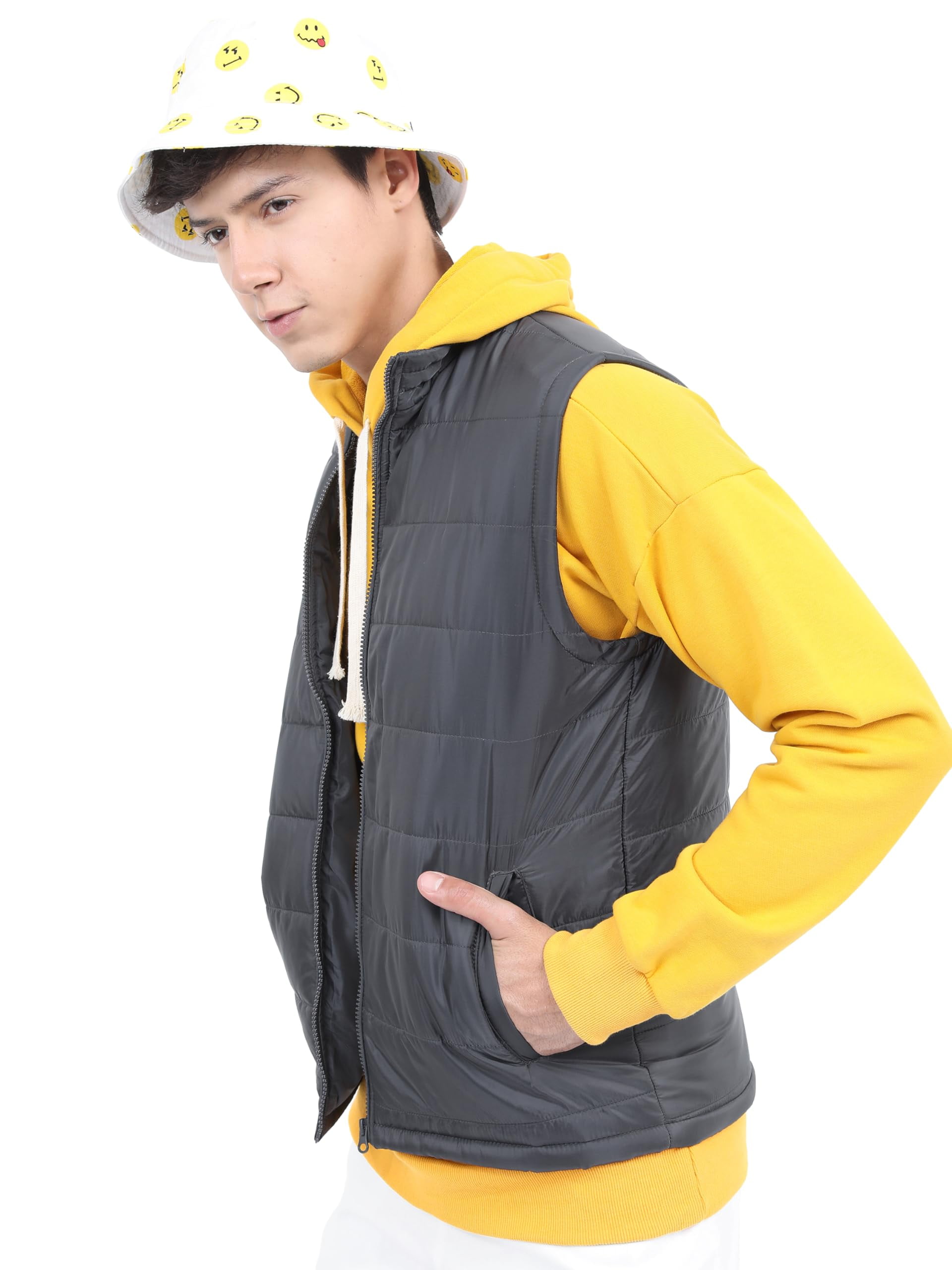 Ketch Mens Full Sleeve Regular Fit Jacket Khjk000008 Grey M - Walmart.com