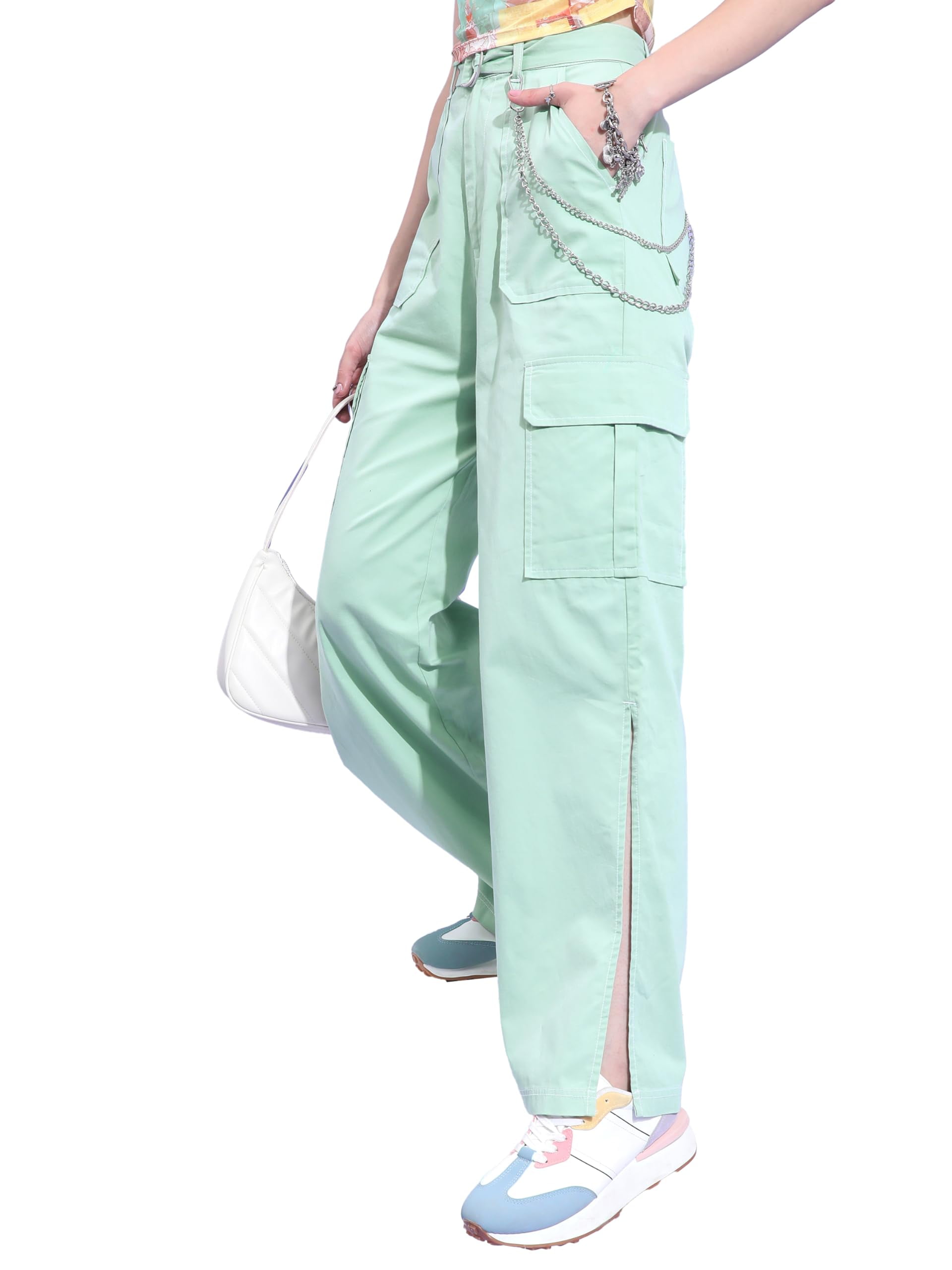 Ketch Women'S Regular Casual Pants (Khtr000412_Green - Walmart.com