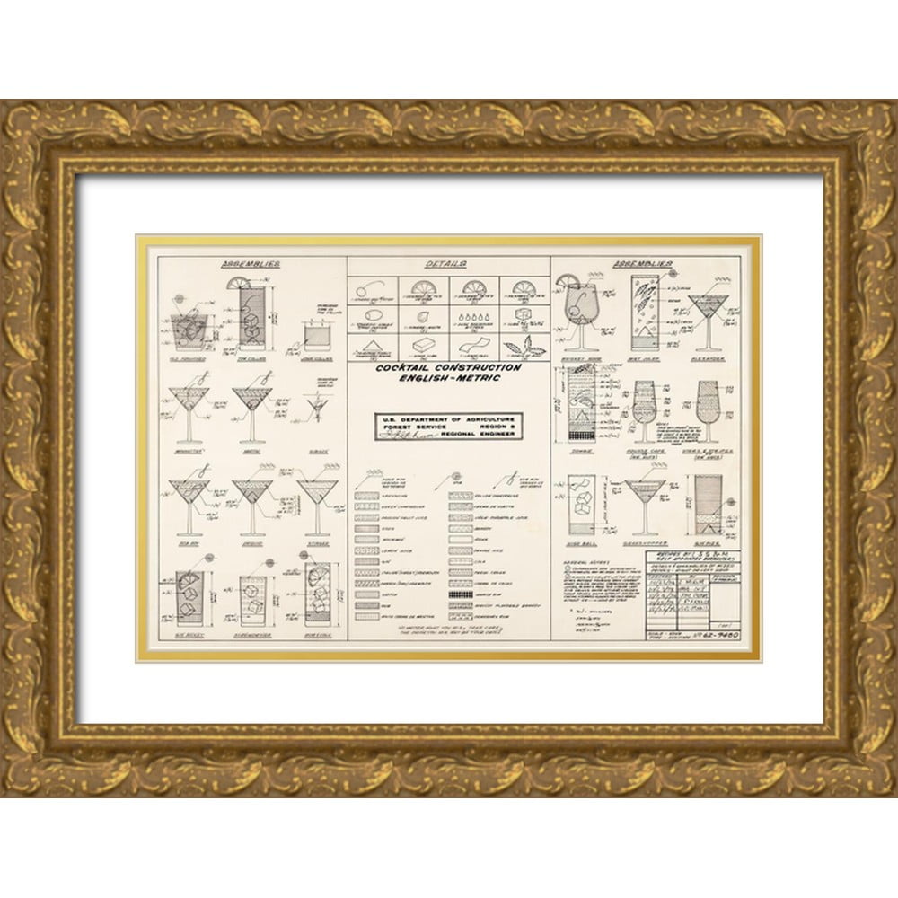 Ketcham, Cleve Red"" 24x17 Gold Ornate Wood Framed with Double Matting ...