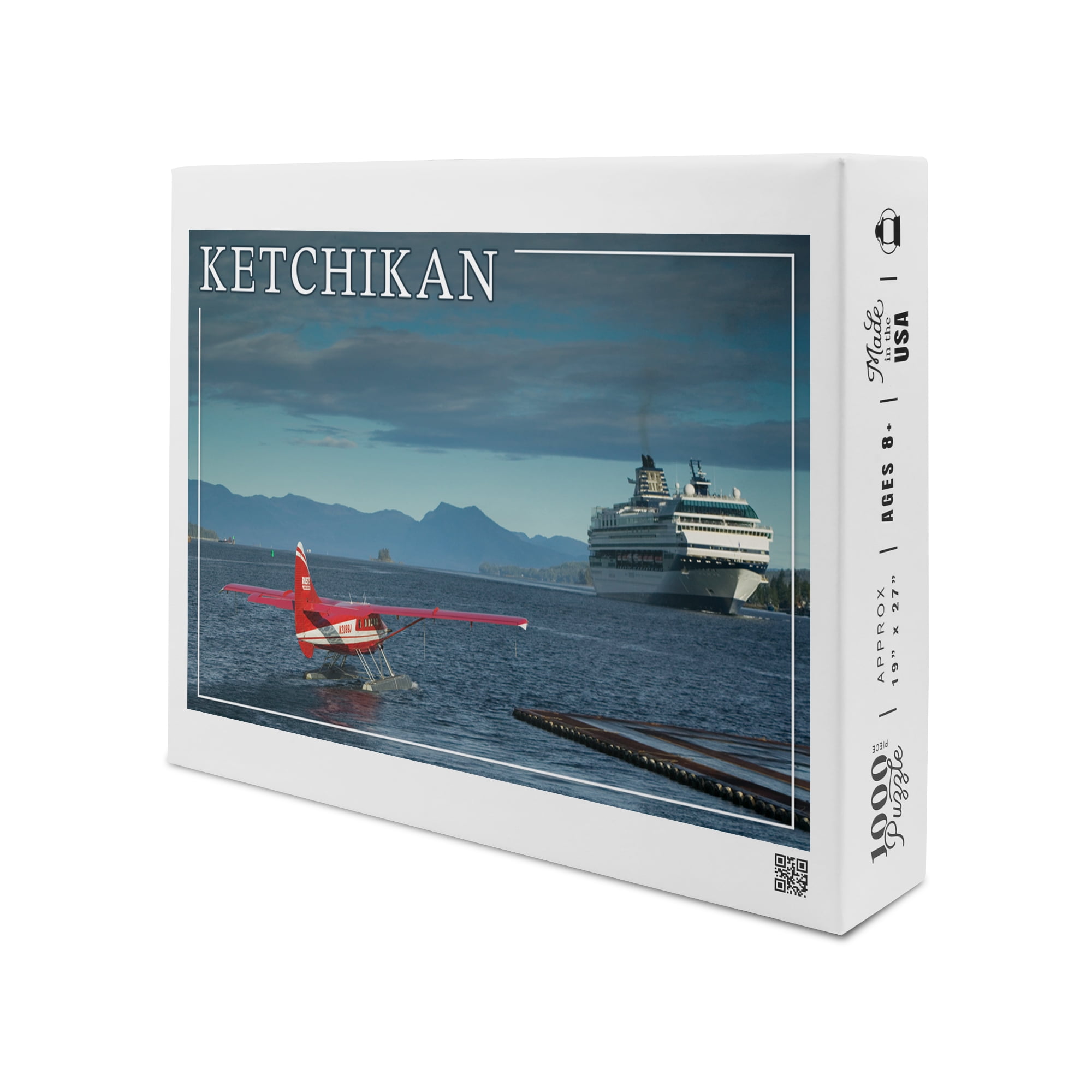 Ketchikan, Alaska, Float Plane and Cruise Ship (1000 Piece Puzzle, Size ...