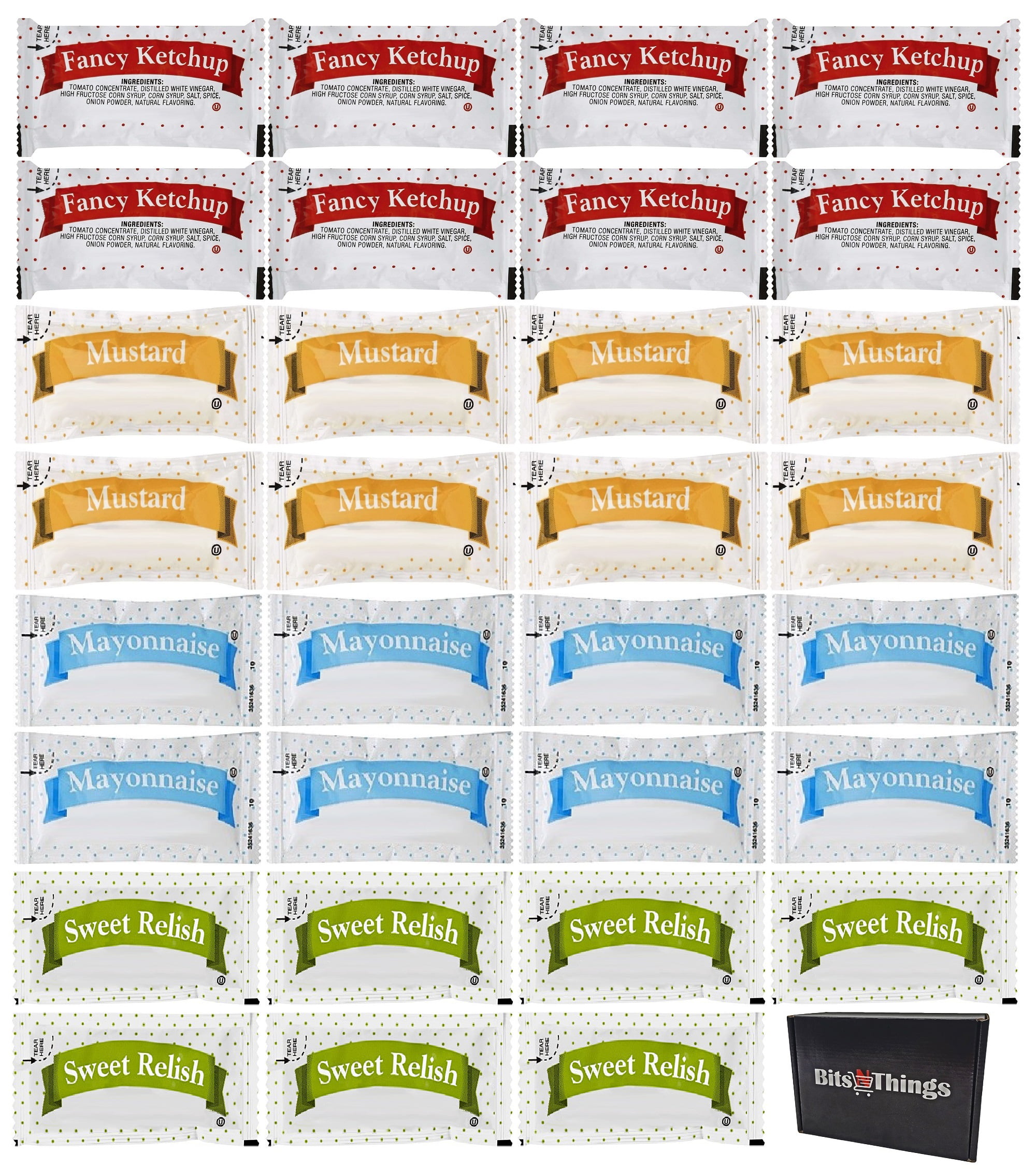 Ketchup, Mustard, Mayonnaise and Relish Portion Control Packets | 50 of ...