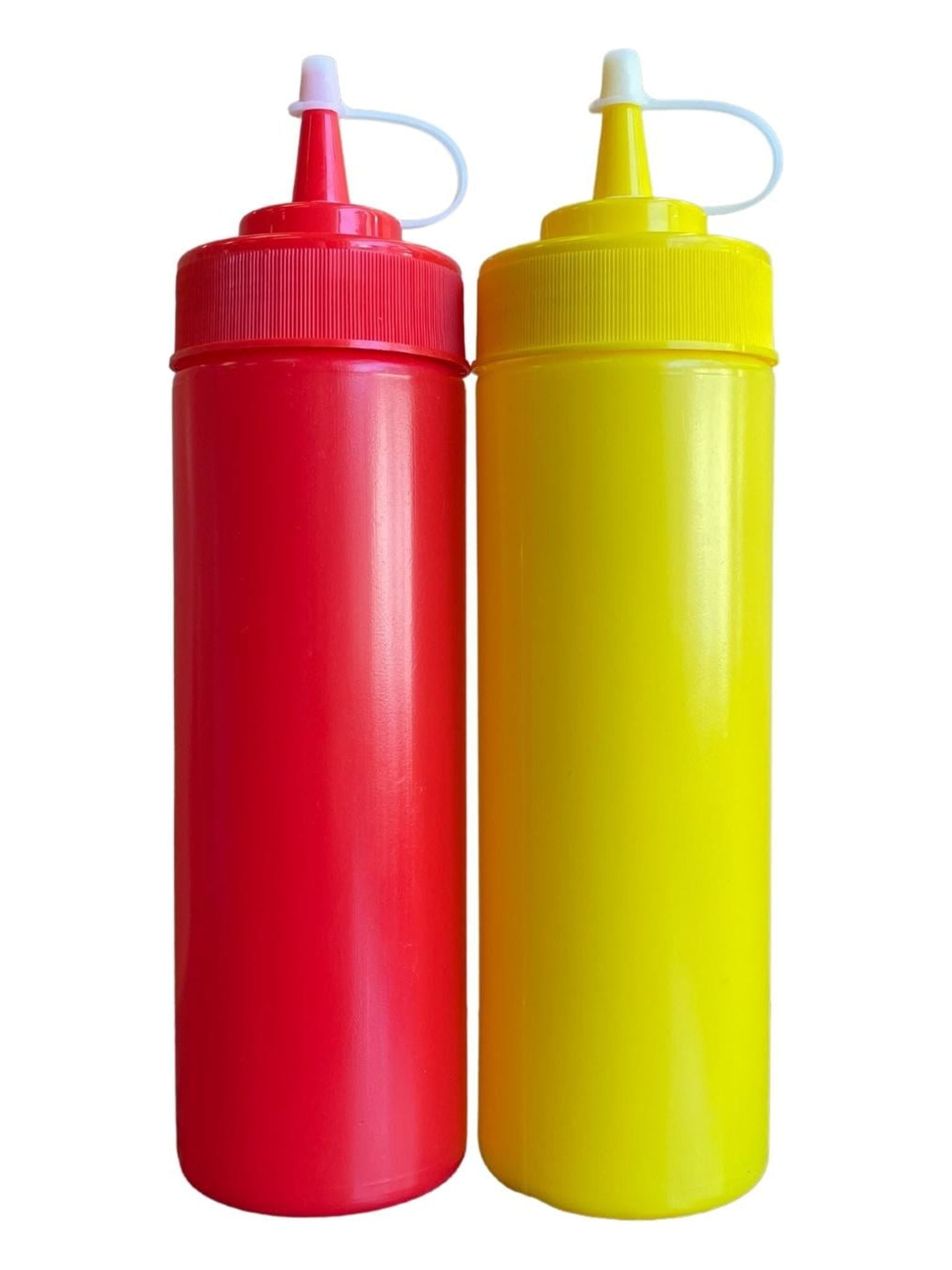 Bark and Lindy Ketchup and Mustard Squeeze Bottles, 12-Ounce, with Caps ...