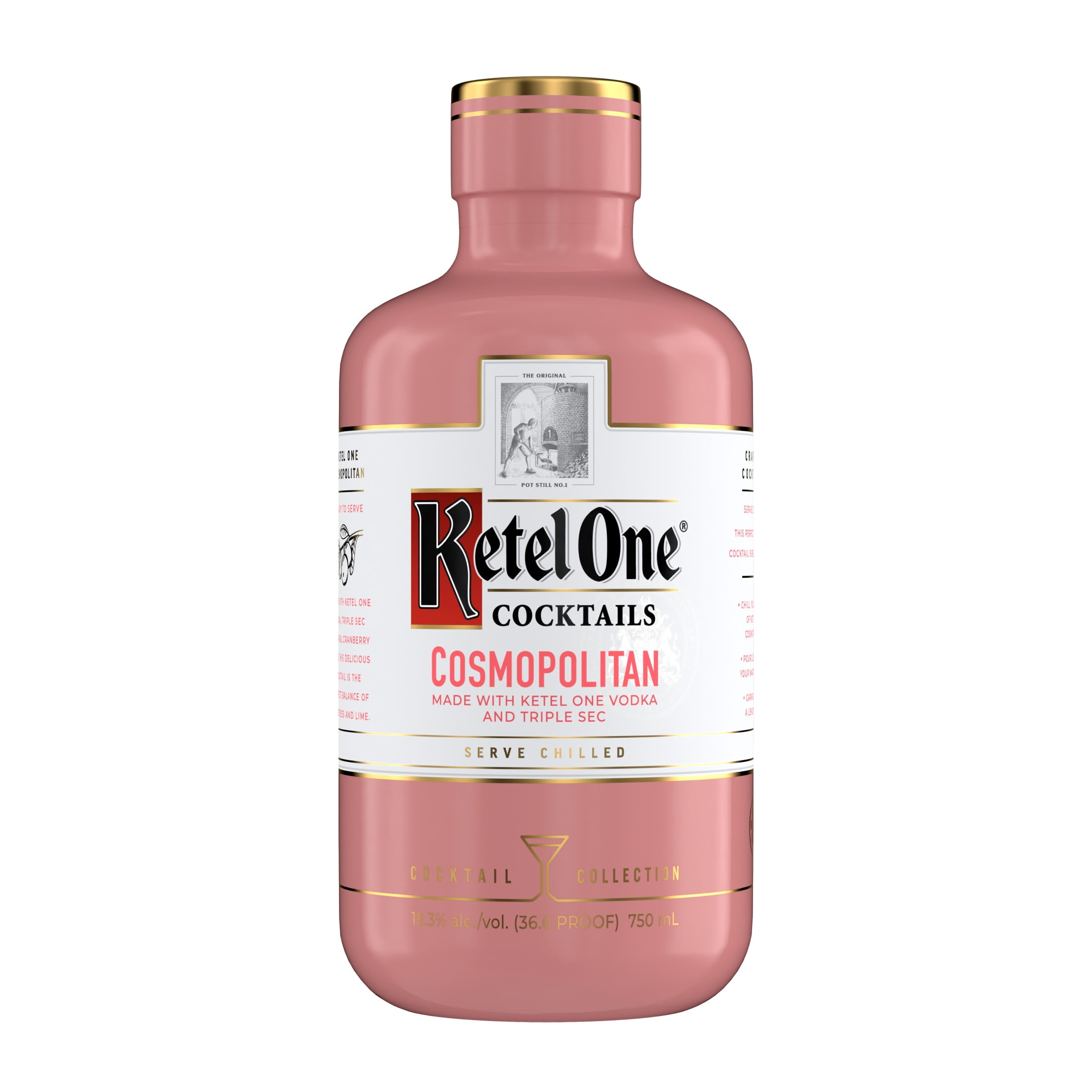 Ketel One Cosmopolitan Cocktail (Made with Ketel One Vodka), 750 mL, 18 ...