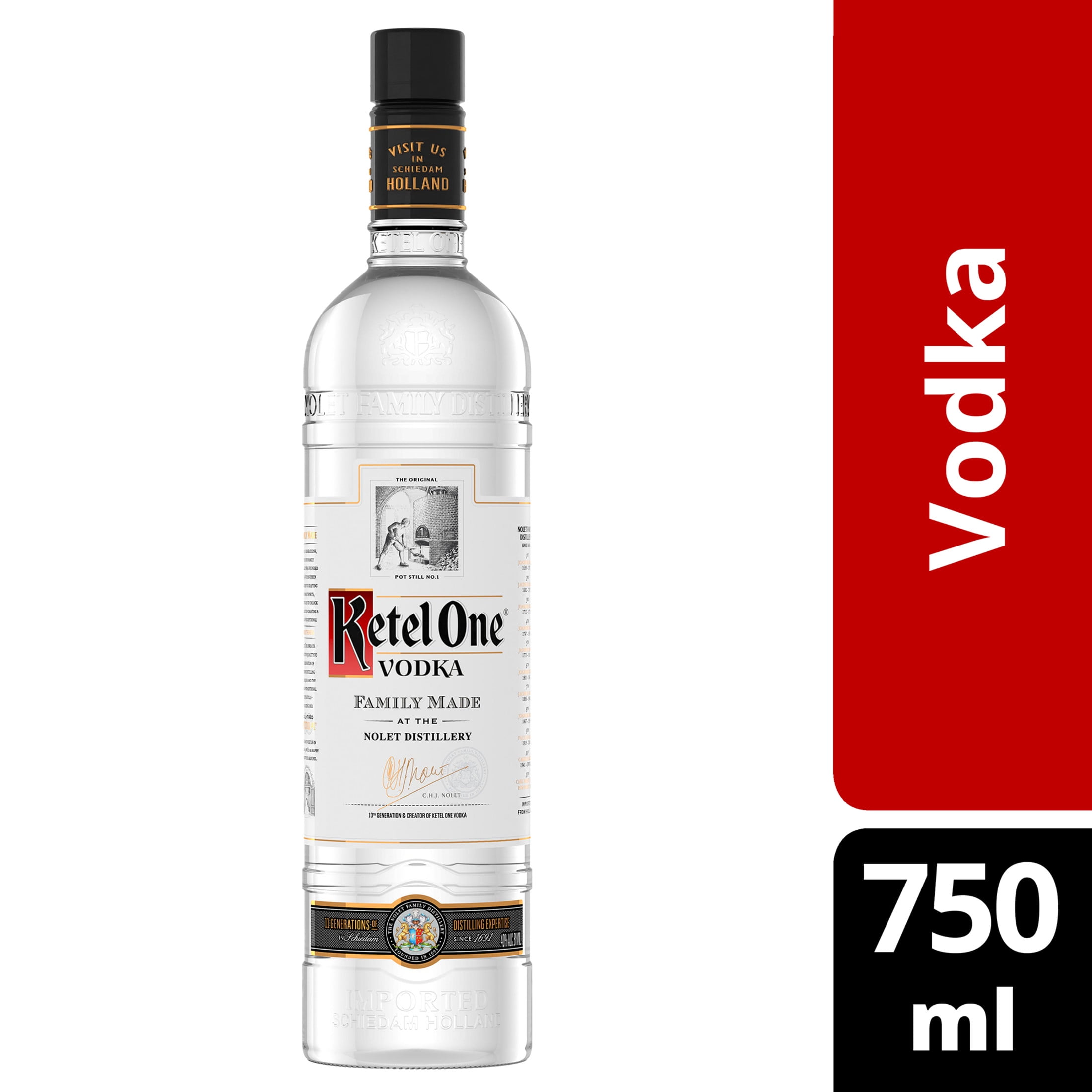 Ketel One Family Made Vodka Flavor Liquor, 1 Count, 750ml 40% ABV ...