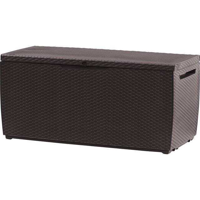 Keter Capri 80 Gallon Resin Deck Box, Outdoor Patio and Lawn Storage ...