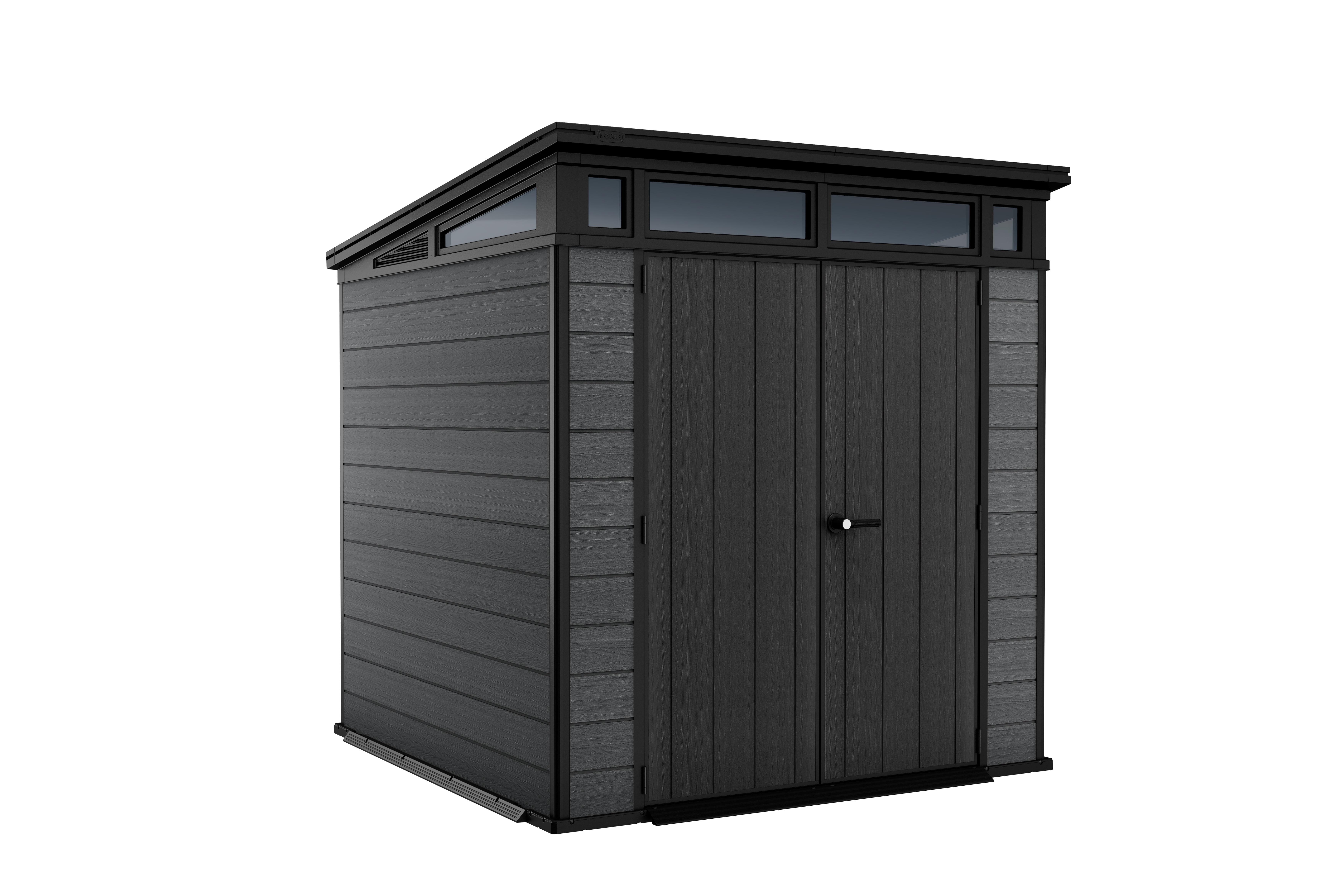 Keter Cortina 7x7 ft. Durable Resin Outdoor Storage Shed With Heavy ...