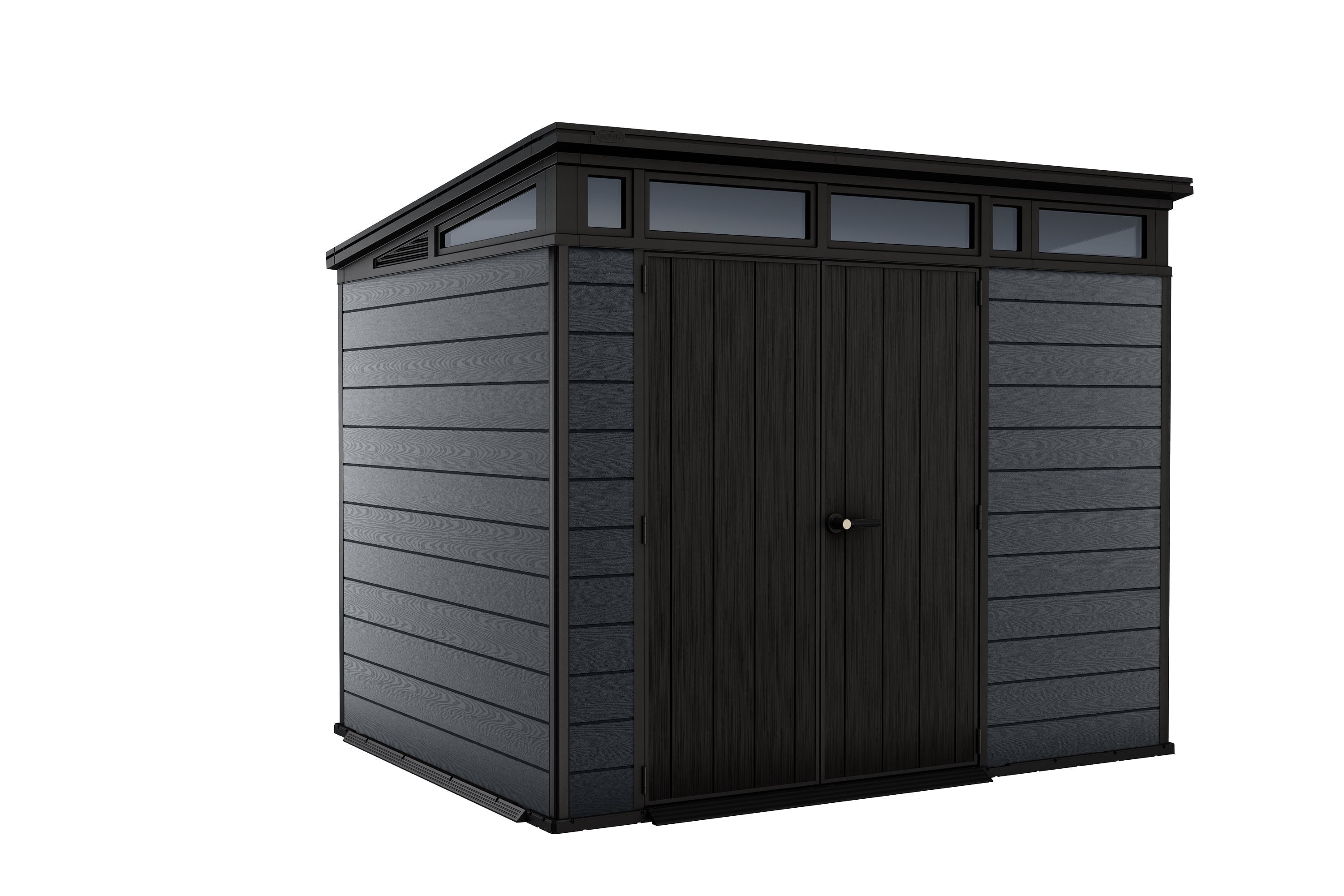 Keter Cortina 9x7 ft. Durable Resin Outdoor Storage Shed With Heavy ...