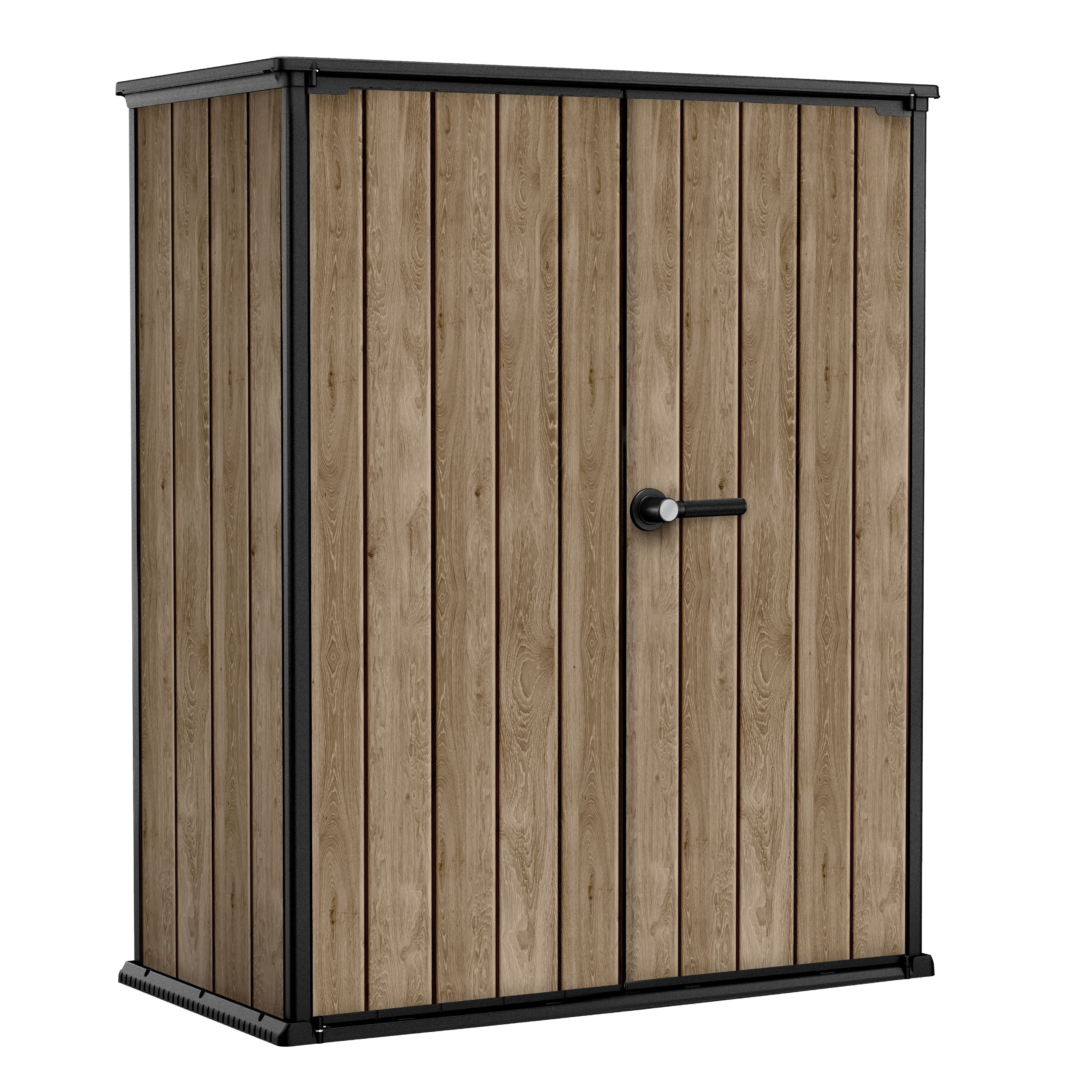 Keter Vertical 4x2 ft. Outdoor Storage Shed, Weatherproof Lockable ...