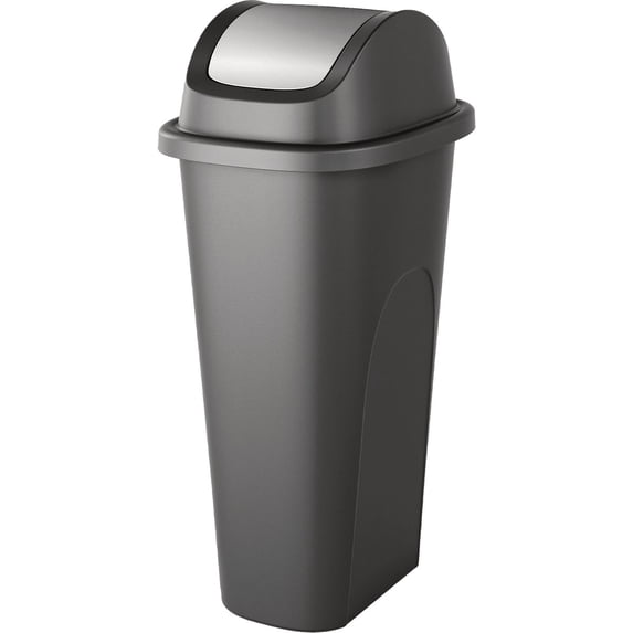 Keter Curver Forte Slim Swing Lid Trash Bin - Pack of 12 - Walmart.com