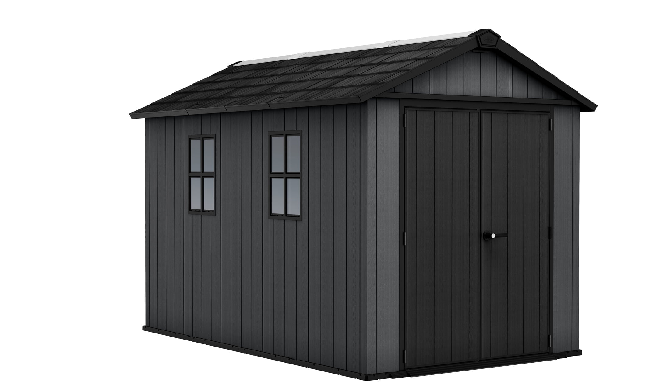 Keter Newton Plus 7.5x11 ft. Durable Resin Outdoor Storage Shed With ...