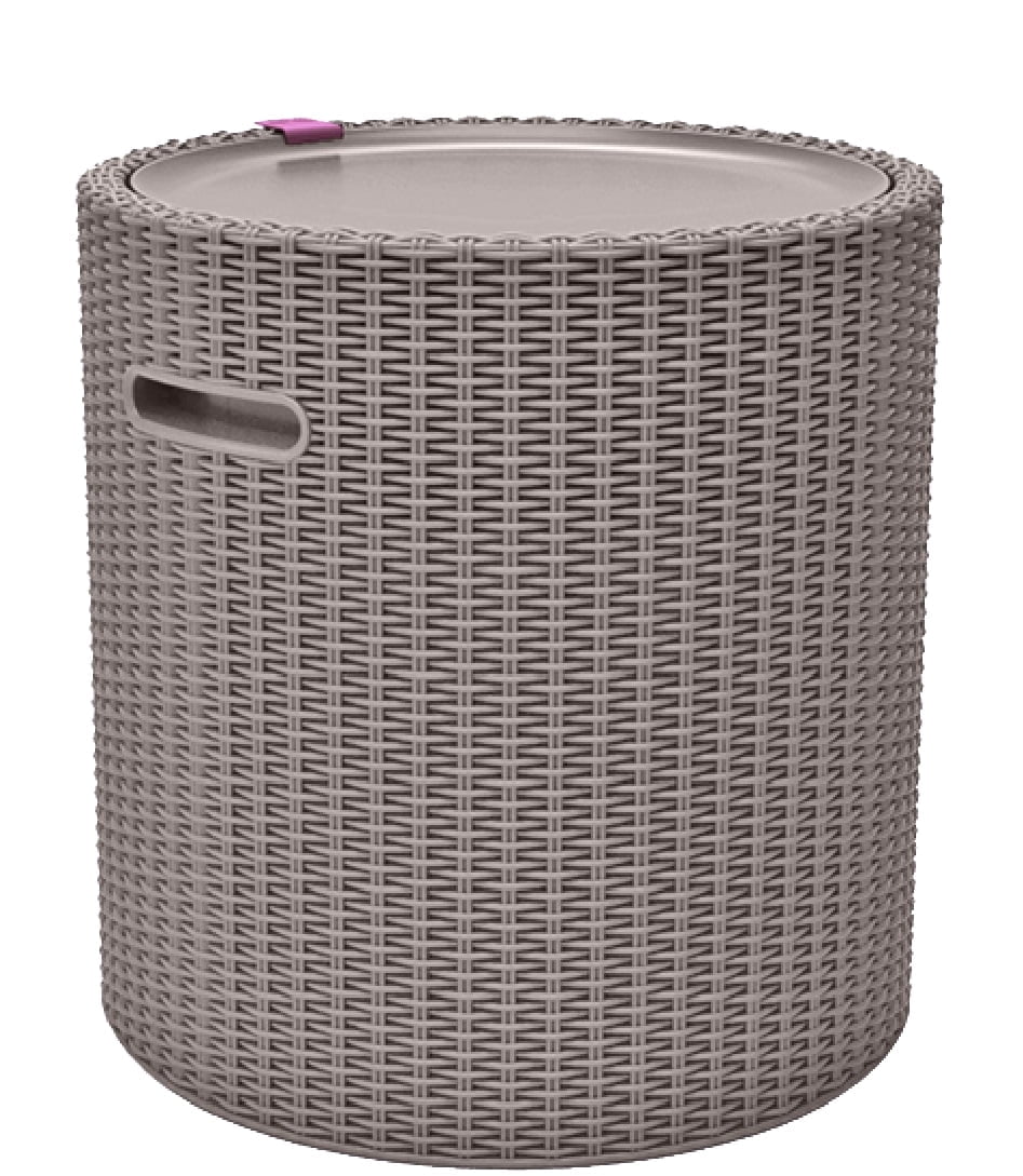 Keter Side Table Cooler 10.3 Gallon Cooler 3 in 1 Outdoor Patio Table ...