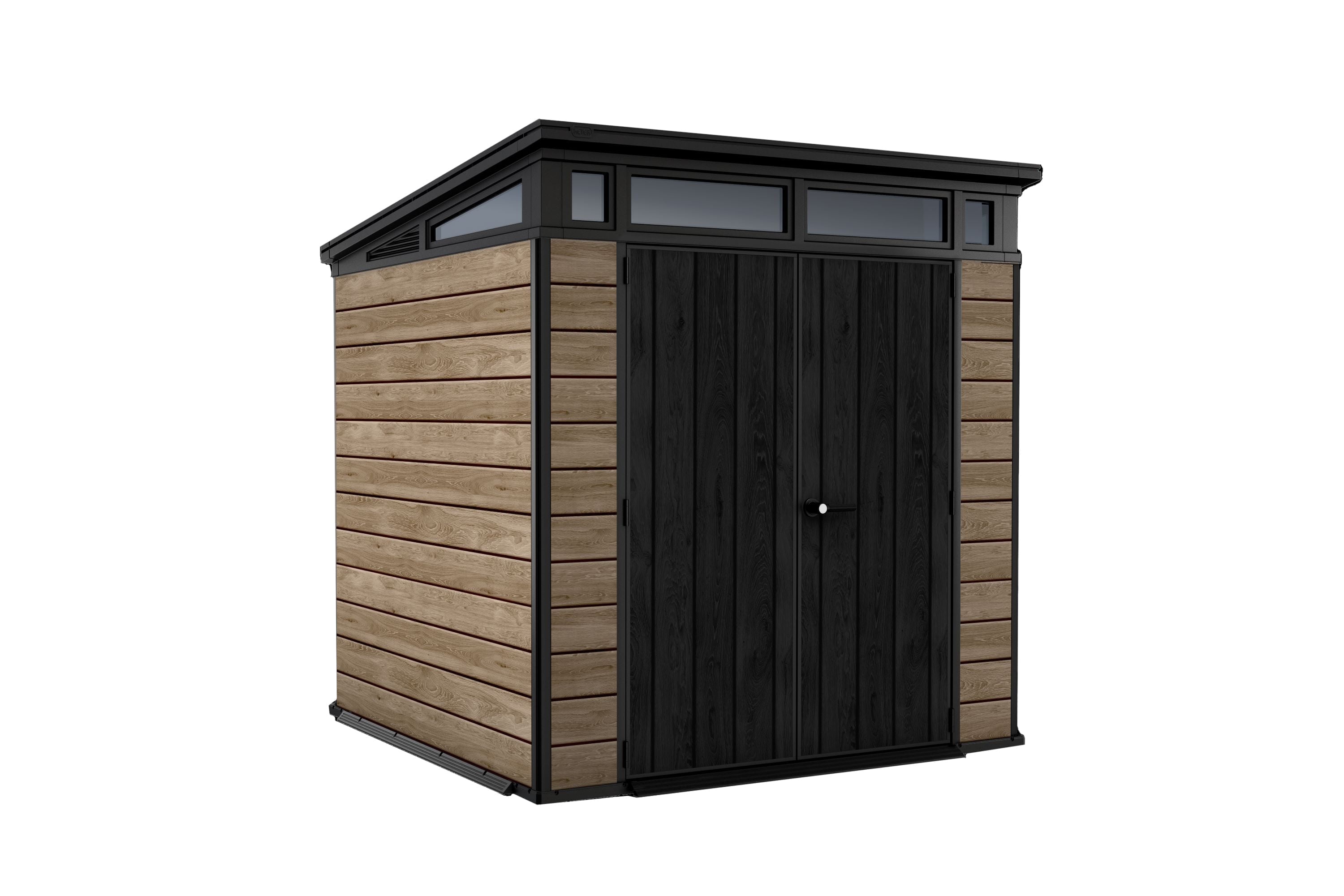 Keter Signature 7x7 ft. Durable Resin Outdoor Storage Shed With Heavy ...