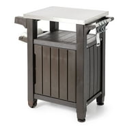 Keter Unity XL Outdoor Patio BBQ Serving Station, All-Weather Grill ...