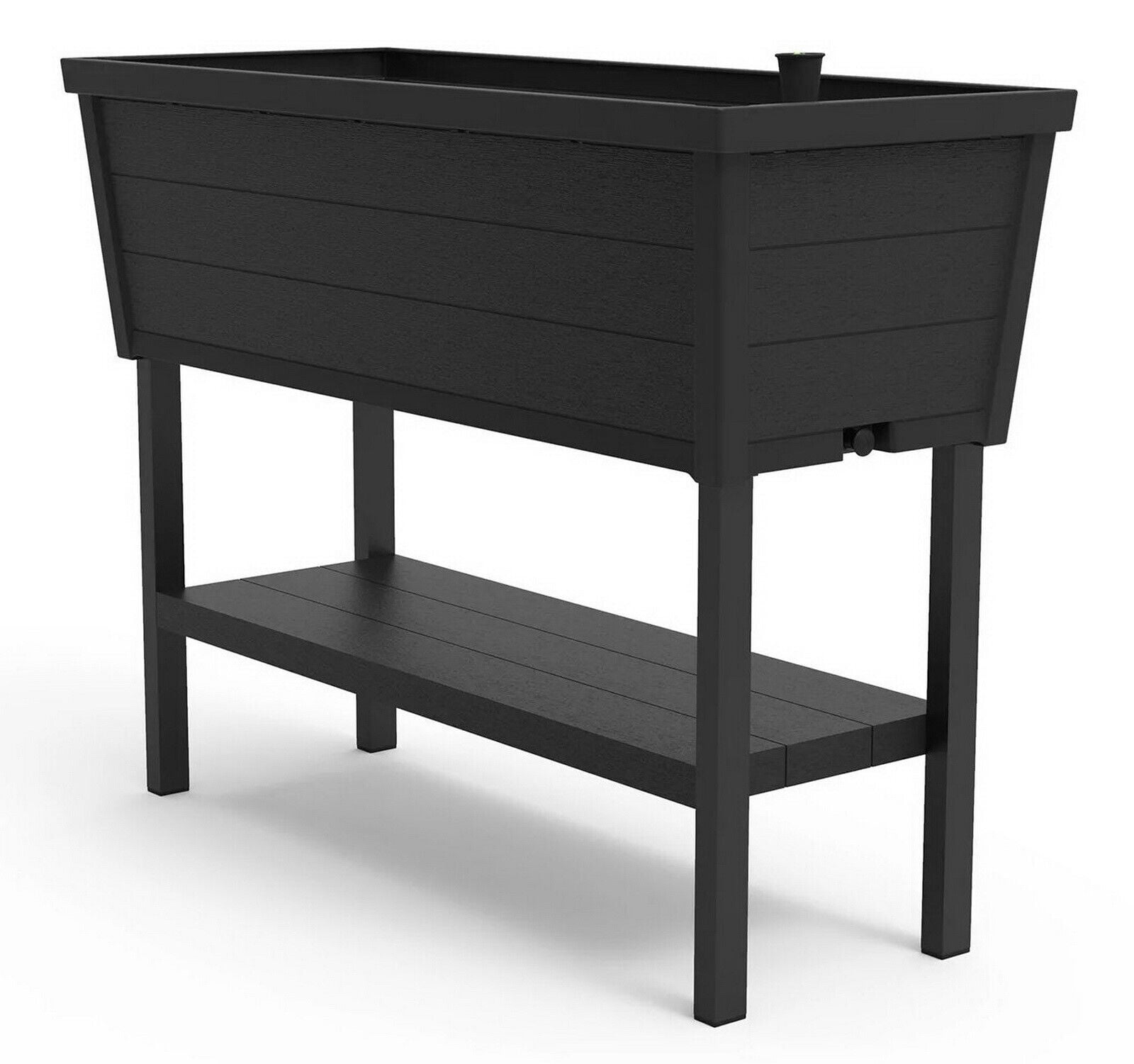 Keter XL Bloomer Elevated Raised Garden Bed Resin Flower Box Planter ...