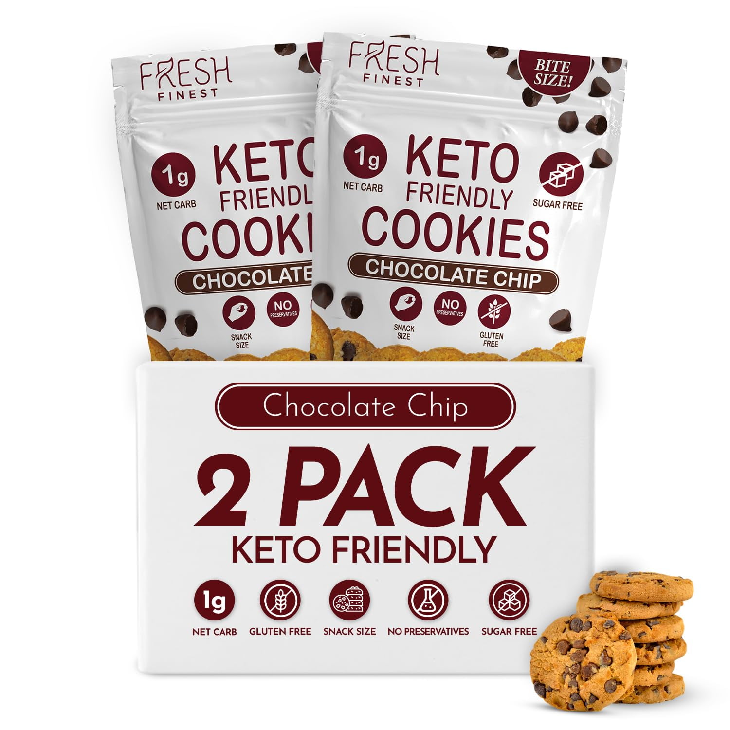 Keto Chocolate Chip Cookies – Delicious Low Carb Chocolate Chip Cookie ...