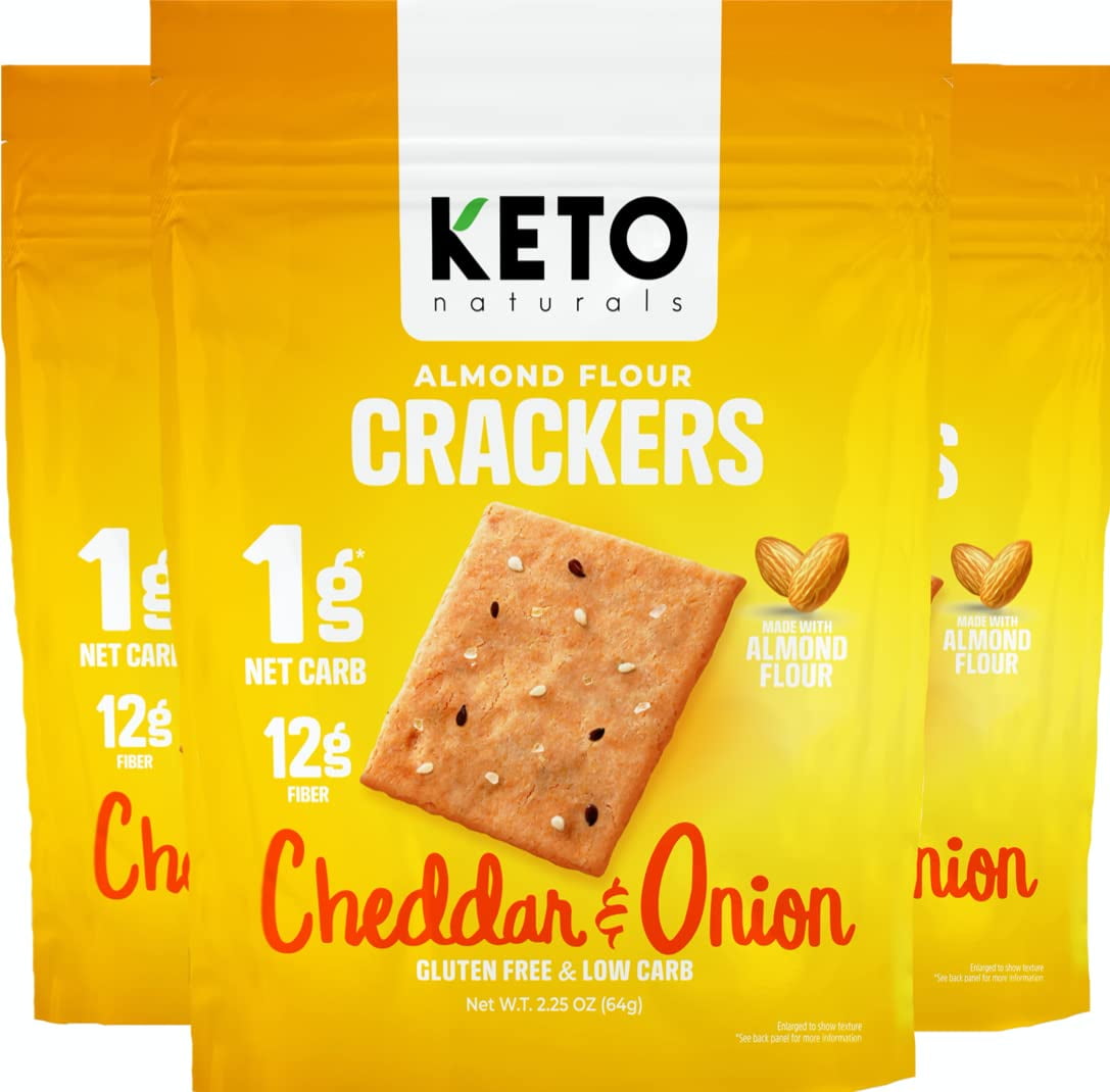 Keto Crackers low carb BCF26 crackers (Cheddar and Keto friendly snack ...