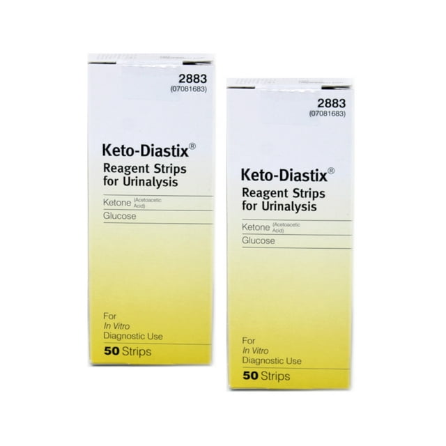 Bayer Keto-Diastix Reagent Strips for Urine Testing, Diabetes Check, 50 ...