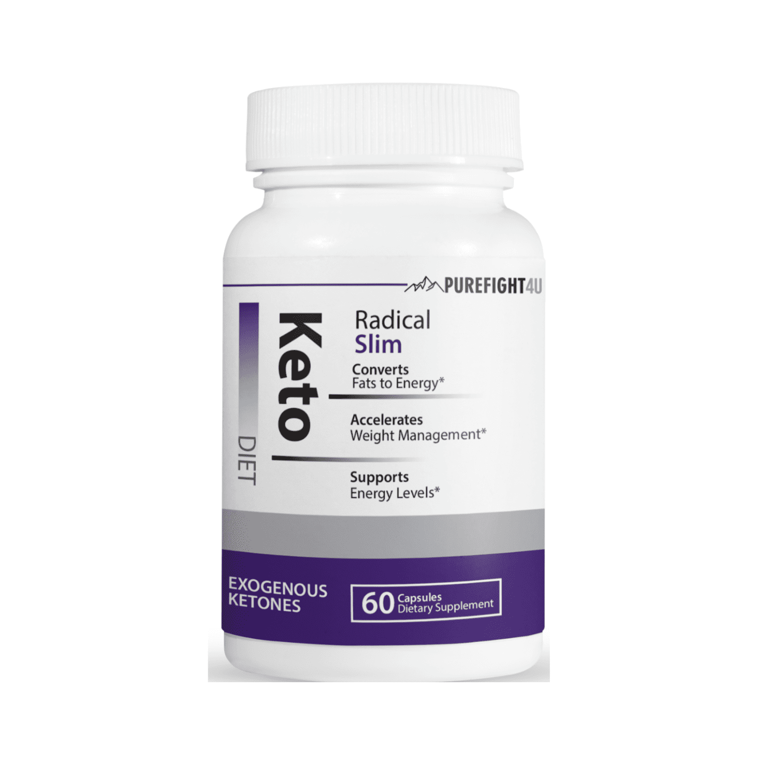 Keto Diet Radical Slime Exogenous Ketones 60 Capsules - Walmart ...