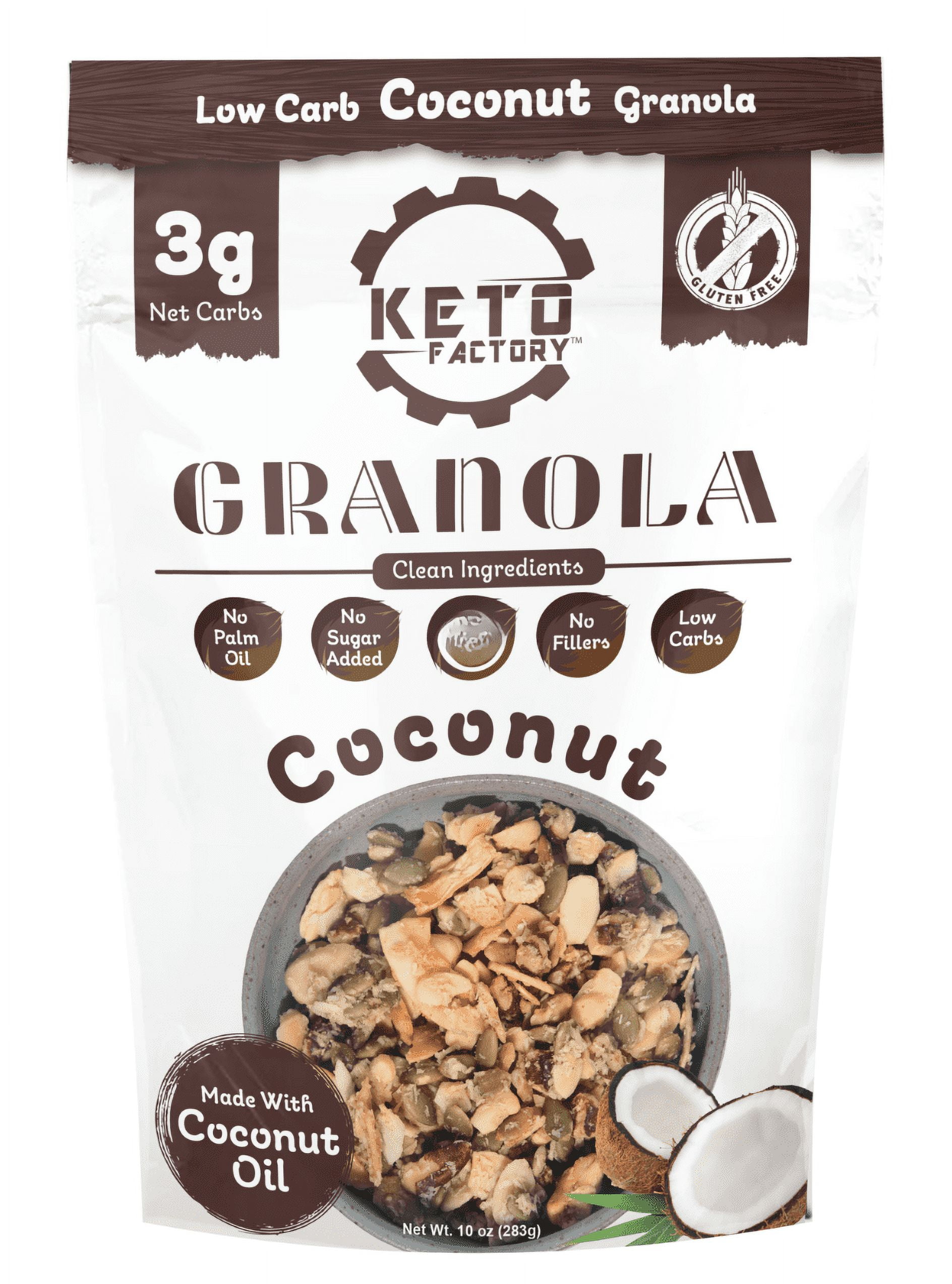 Keto Factory Coconut Granola - Gluten Free, Diet Friendly Keto Nutrient ...