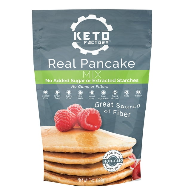 Keto Factory Pancake Bread Mix, 7 Oz | 100% Plant based, Keto, Paleo ...