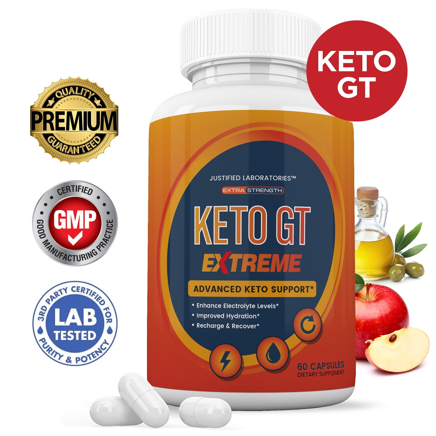 Keto GT Keto ACV Extreme Pills 1675mg Alternative to Gummies Dietary ...