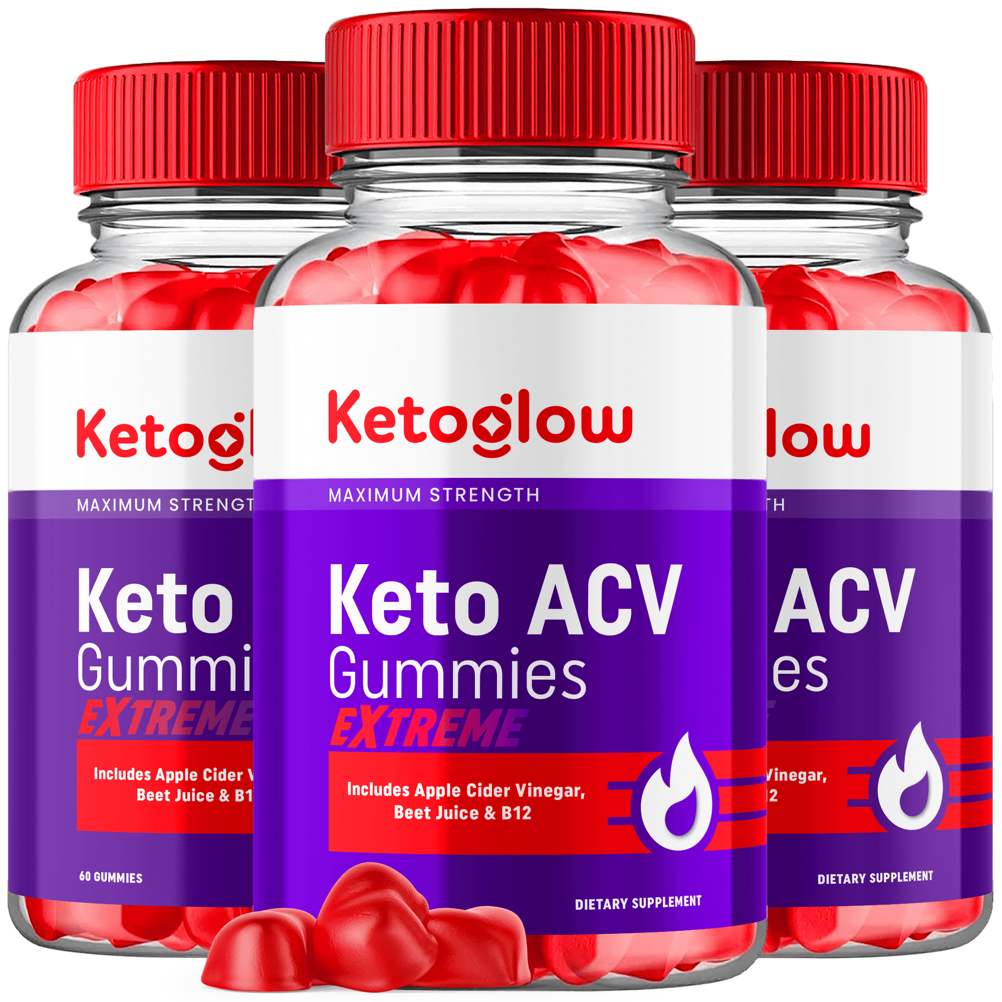 Keto Glow Keto Apple Cider Vinegar Gummies Max Strength ACV Supplement ...