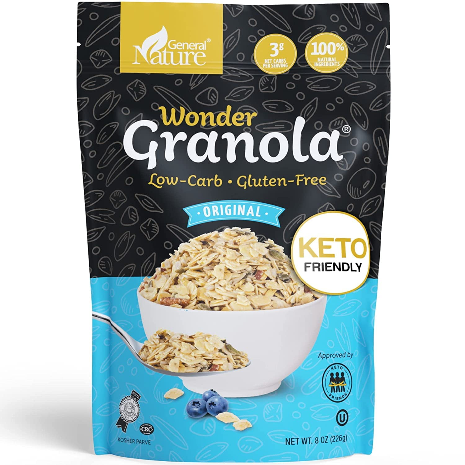Keto Granola Low Carb - Original Flavor - Keto Cereal Low Carb Cereal ...