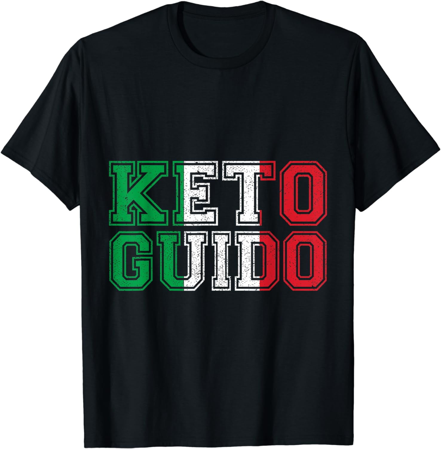 Keto Guido Italian Ketogenic Diet Italy Flag Funny T-Shirt - Walmart.com
