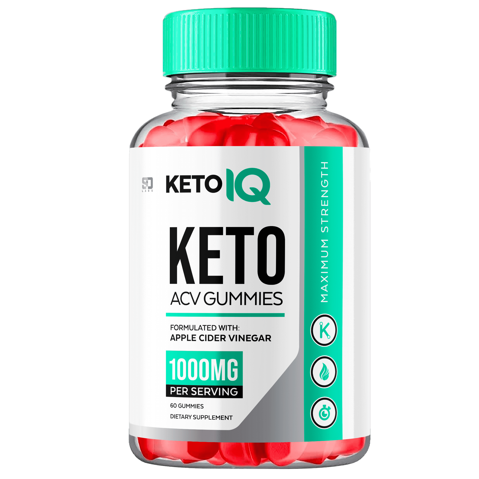 Keto IQ ACV Gummies - Energy & Focus Supplement with Apple Cider ...