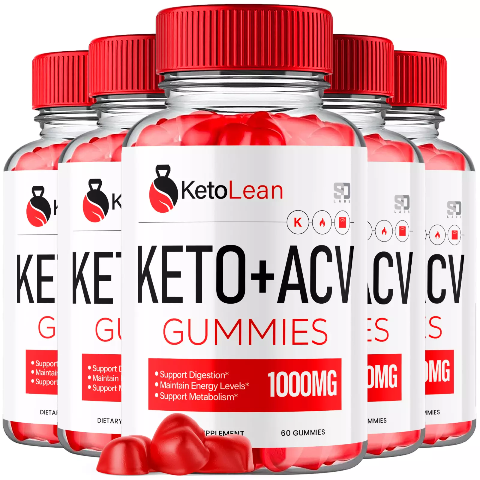 Keto Lean ACV Gummies - Maximum Strength for Body Shaping (5 Pack) - Walmart.com